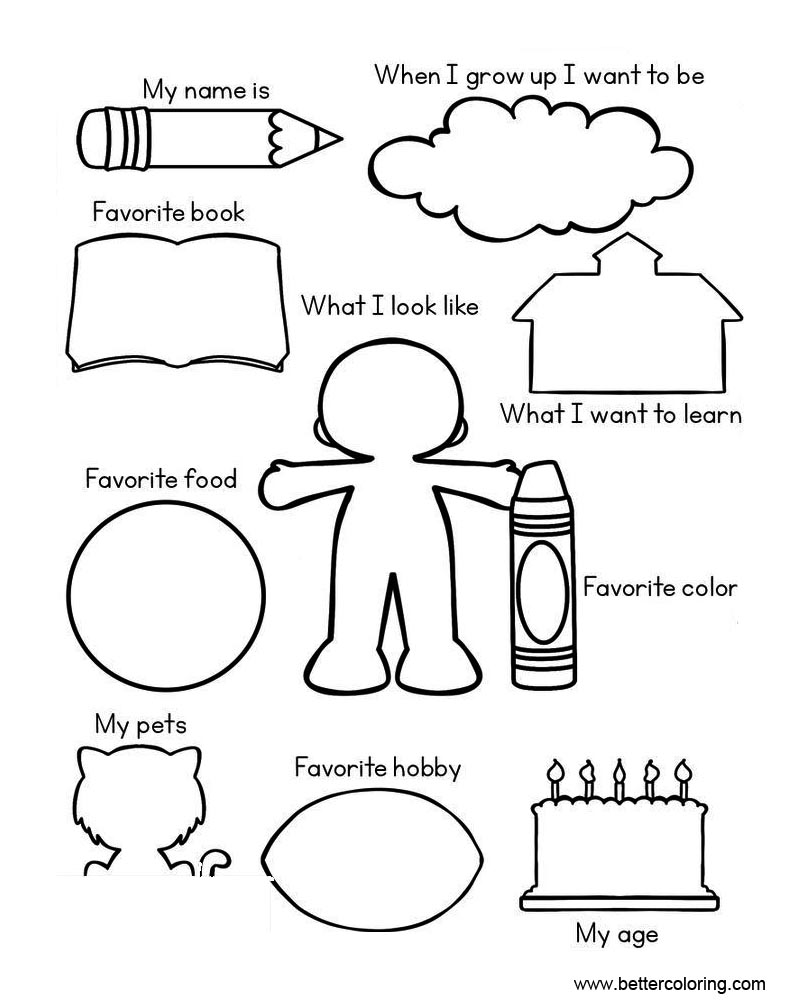 All About ME Worksheets Coloring Pages Free Printable Coloring Pages All About ME Worksheets Coloring Pages Free Printable Coloring Pages
