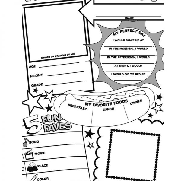 All About ME Coloring Pages - Free Printable Coloring Pages