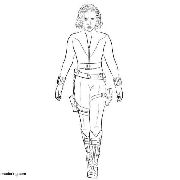 Black Widow Coloring Pages - Free Printable Coloring Pages