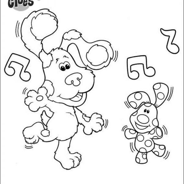 Blue's Clues Coloring Pages with Magenta - Free Printable Coloring Pages