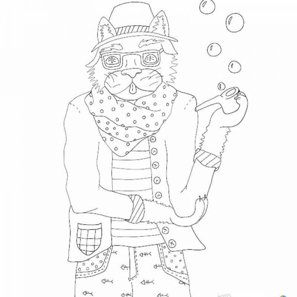 Hipster Coloring Pages Three Girls - Free Printable Coloring Pages