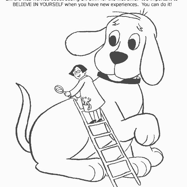 Clifford Coloring Pages Snow - Free Printable Coloring Pages