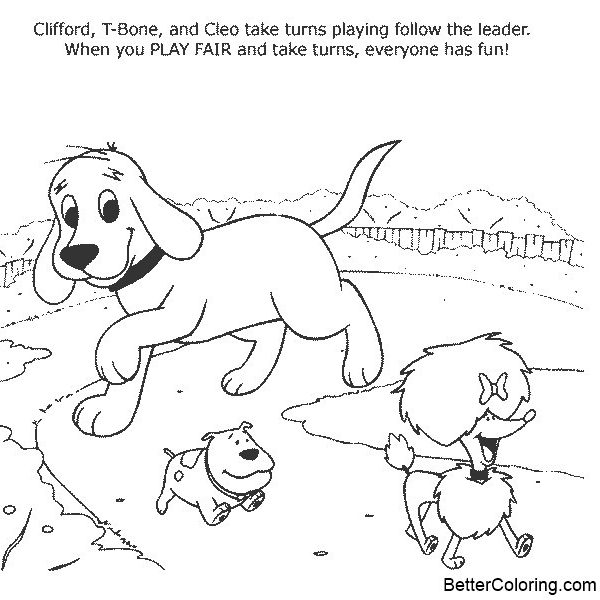 Clifford Coloring Pages Big Red Dog - Free Printable Coloring Pages
