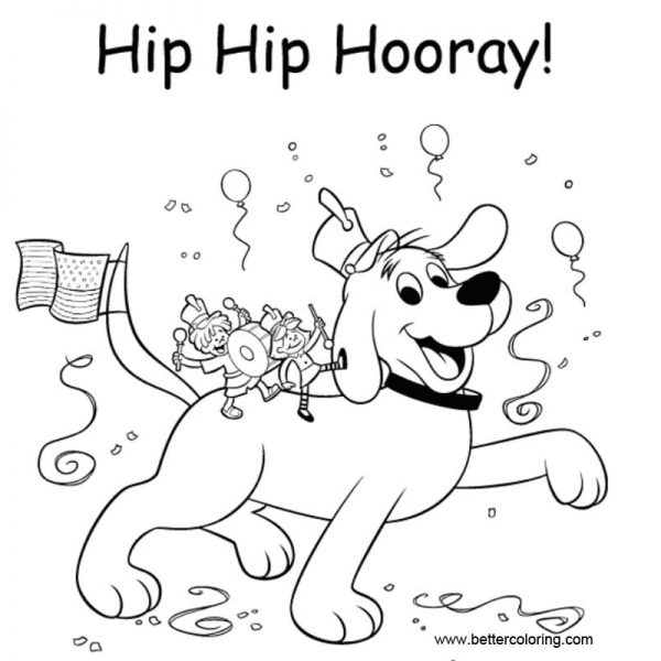 Clifford Coloring Pages Number Cards for Preschool - Free Printable ...