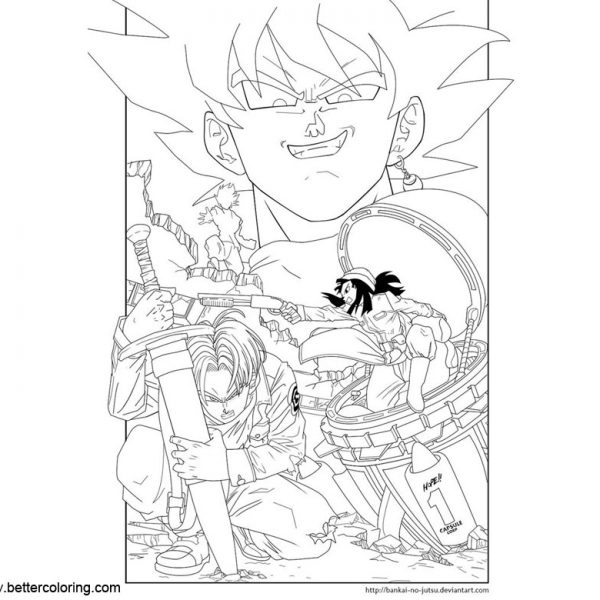 Dragon Ball Super Coloring Pages Goku - Free Printable Coloring Pages