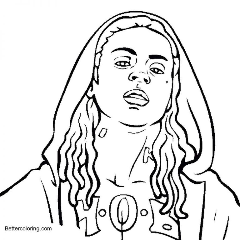 Drake Coloring Pages Hand Crafts Template - Free Printable Coloring Pages