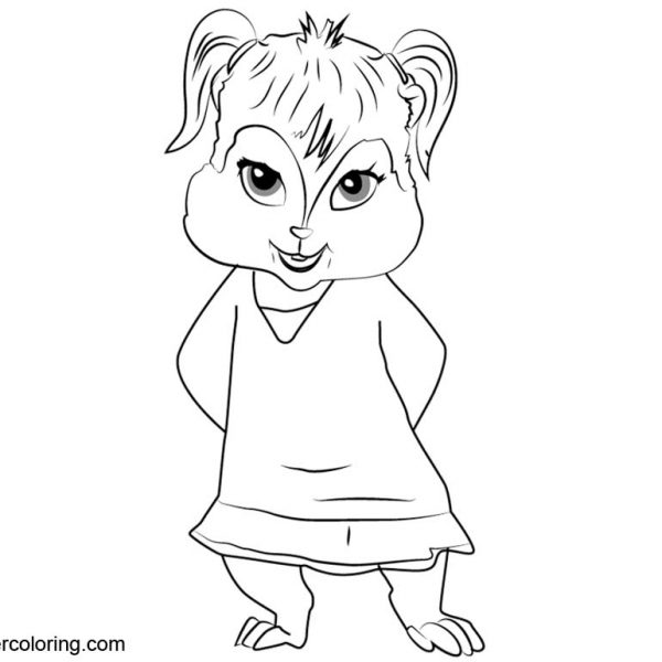 Alvin And The Chipmunks Coloring Pages Theodore - Free Printable ...