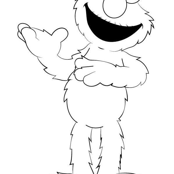 Cute Elmo Coloring Pages - Free Printable Coloring Pages