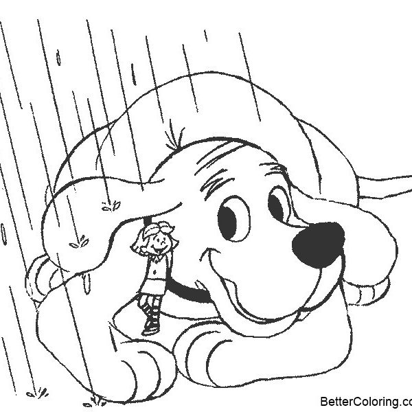 Clifford Coloring Pages Number Cards for Preschool - Free Printable ...