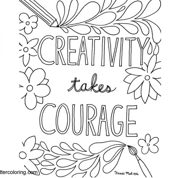 Growth Mindset Quotes Coloring Pages Dont Give Up - Free Printable ...