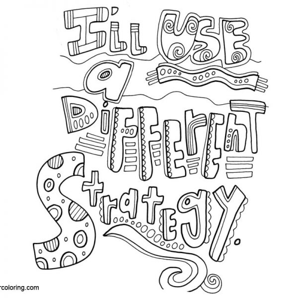 Growth Mindset Quotes Coloring Pages Be Yourself - Free Printable ...