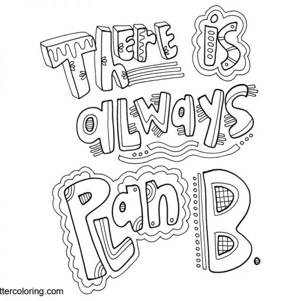 Growth Mindset Quotes Coloring Pages Be Yourself - Free Printable ...