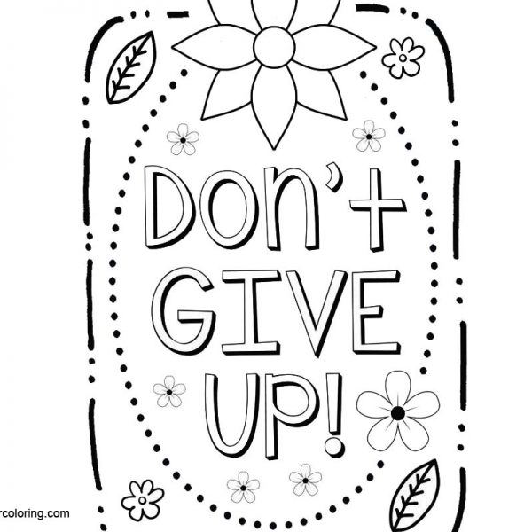 Growth Mindset Quotes Coloring Pages Be Yourself - Free Printable ...