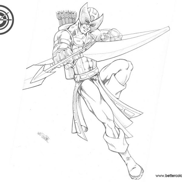Hawkeye Coloring Pages - Free Printable Coloring Pages