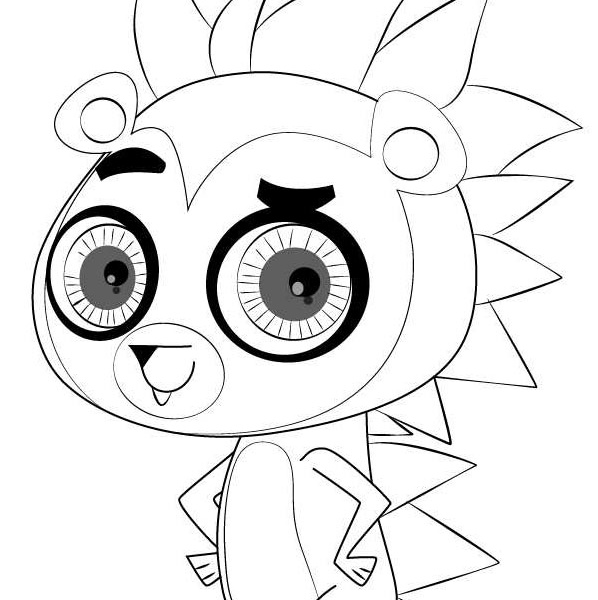 Littlest Pet Shop Coloring Pages Scout Kerry - Free Printable Coloring ...