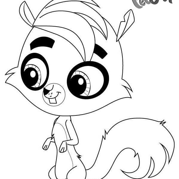 Littlest Pet Shop Coloring Pages Meow-Meow - Free Printable Coloring Pages