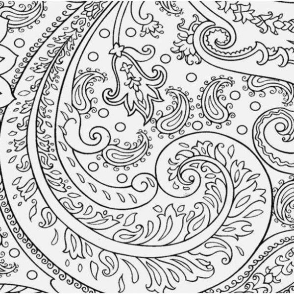 Paisley Coloring Pages Pattern for Print - Free Printable Coloring Pages