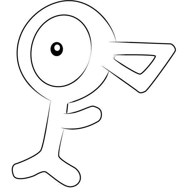 Pokemon Coloring Pages Abra - Free Printable Coloring Pages