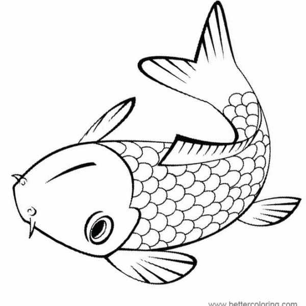 Cute Cartoon Rainbow Fish Coloring Pages - Free Printable Coloring Pages