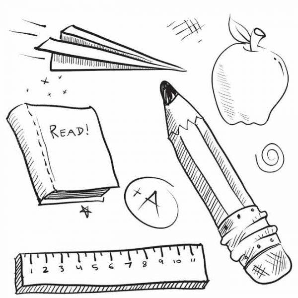 School Supplies Coloring Pages - Free Printable Coloring Pages
