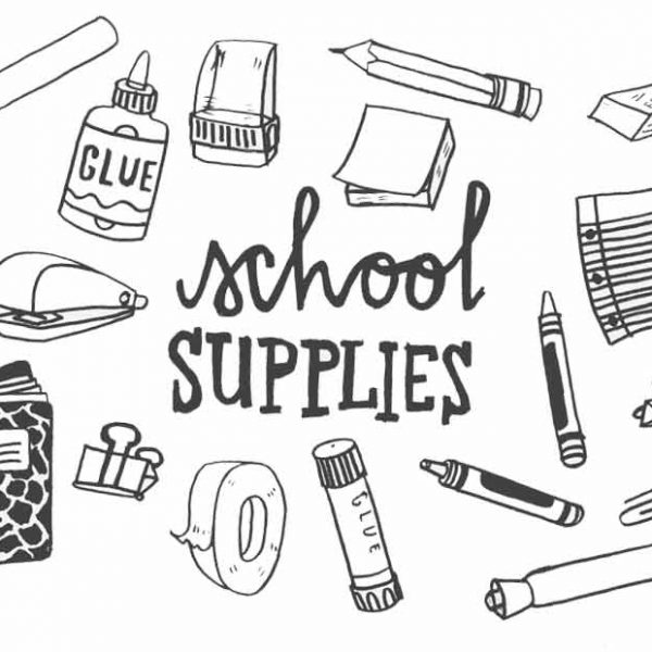 School Supplies Coloring Pages - Free Printable Coloring Pages