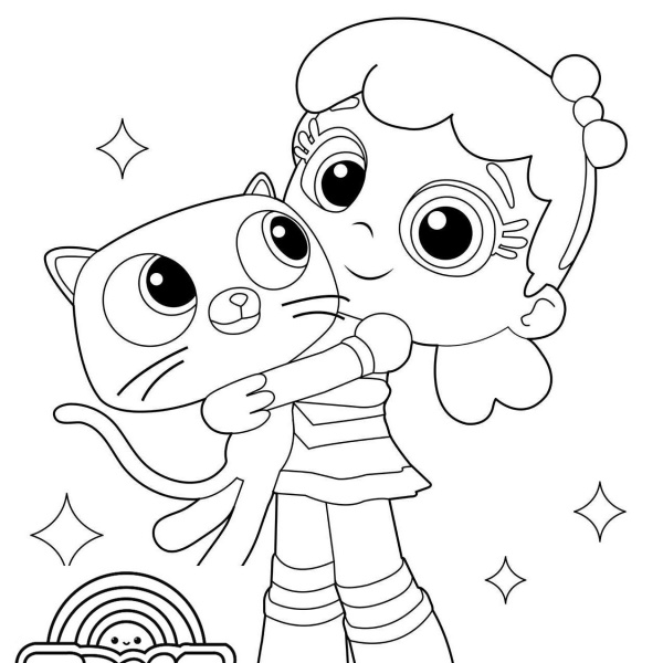 Cat Bartleby from True and the Rainbow Kingdom Coloring Pages - Free ...