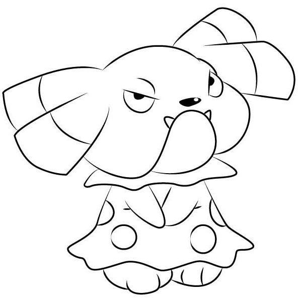 Shelgon from Pokemon Coloring Pages - Free Printable Coloring Pages