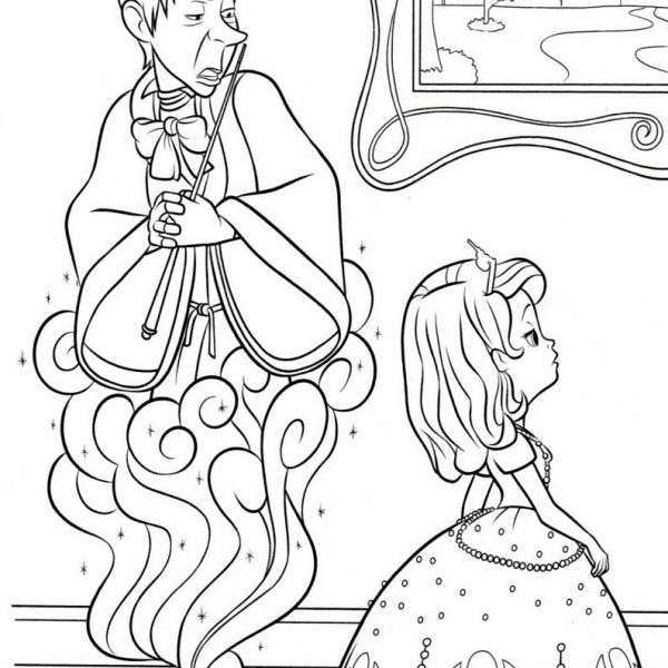 Sofia The First Coloring Pages Robin and Mia - Free Printable Coloring ...