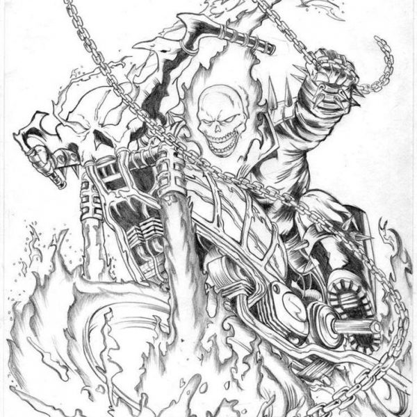 Printable Ghost rider coloring pages - Free Printable Coloring Pages