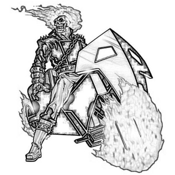 Printable Ghost rider coloring pages - Free Printable Coloring Pages