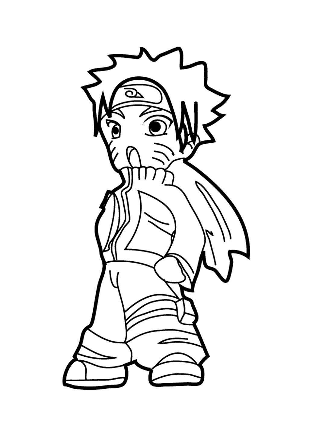 Naruto Chibi Coloring Pages Drawing Sasuke Anime Drawings Color ...