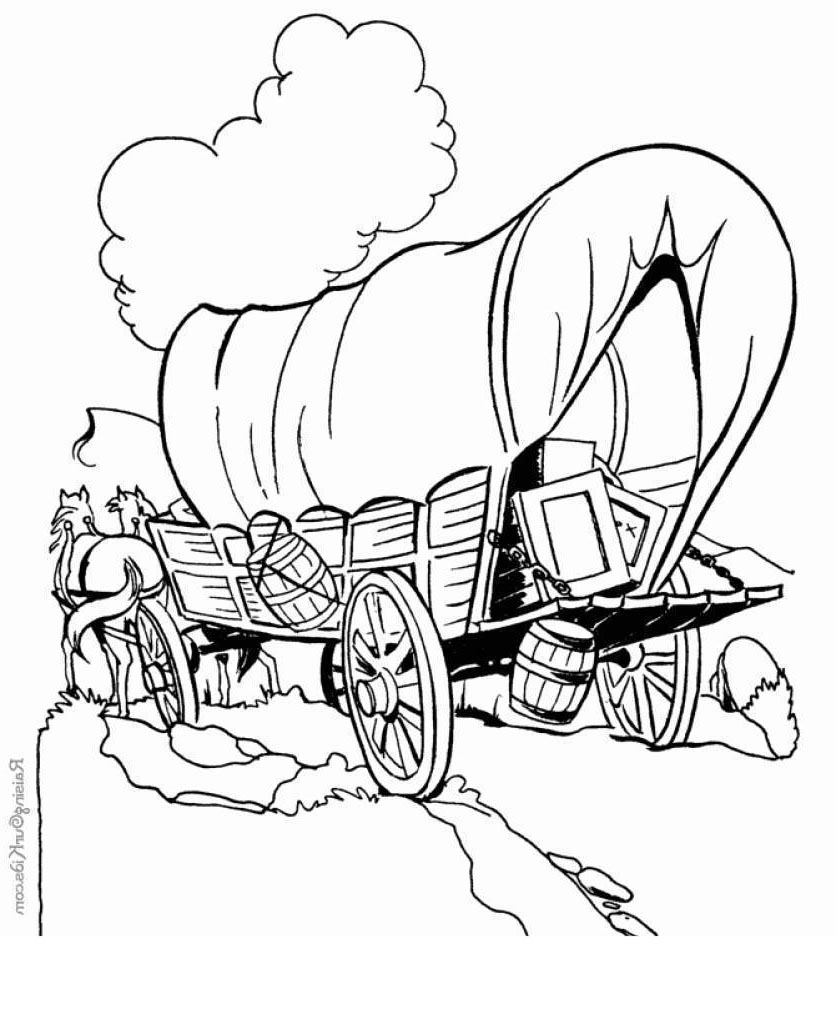 Ox Wagon Colouring Pages Page 2 Sketch Coloring Page