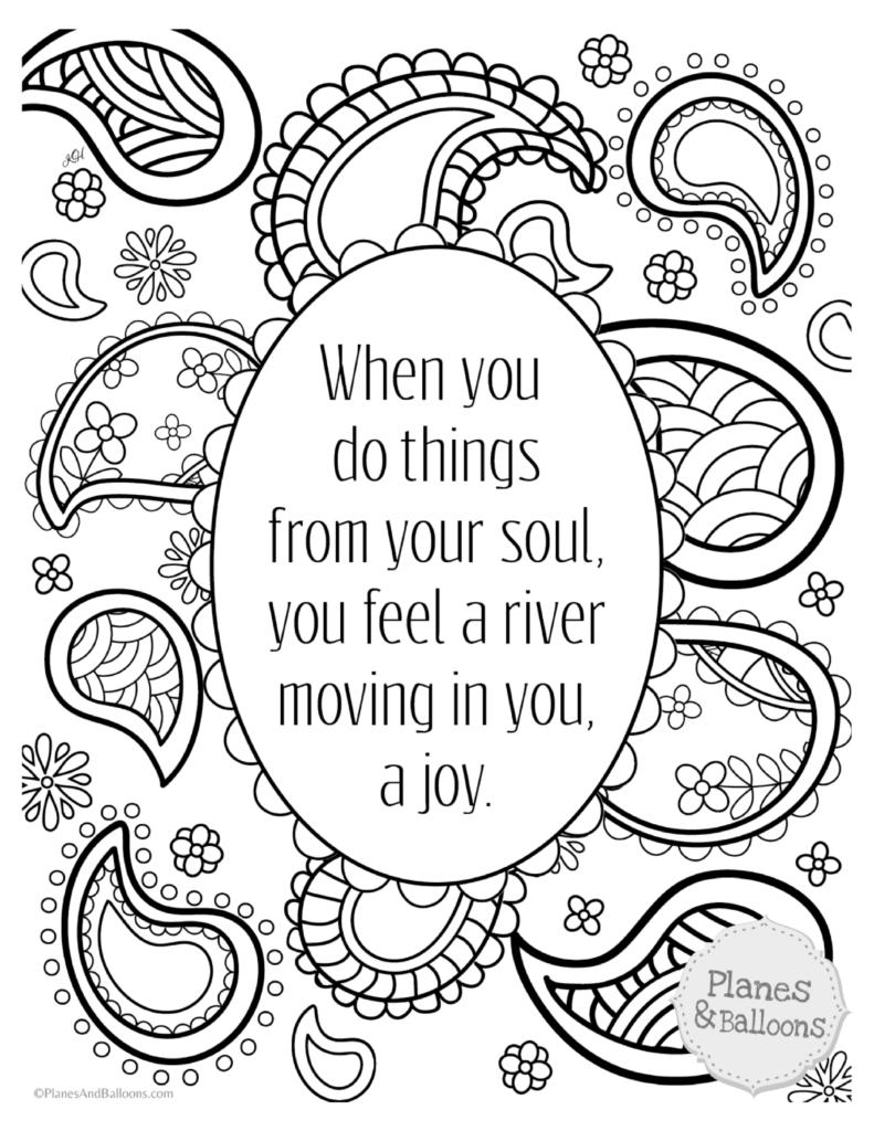 Positive Thoughts Coloring Sheets Coloring Coloring Pages